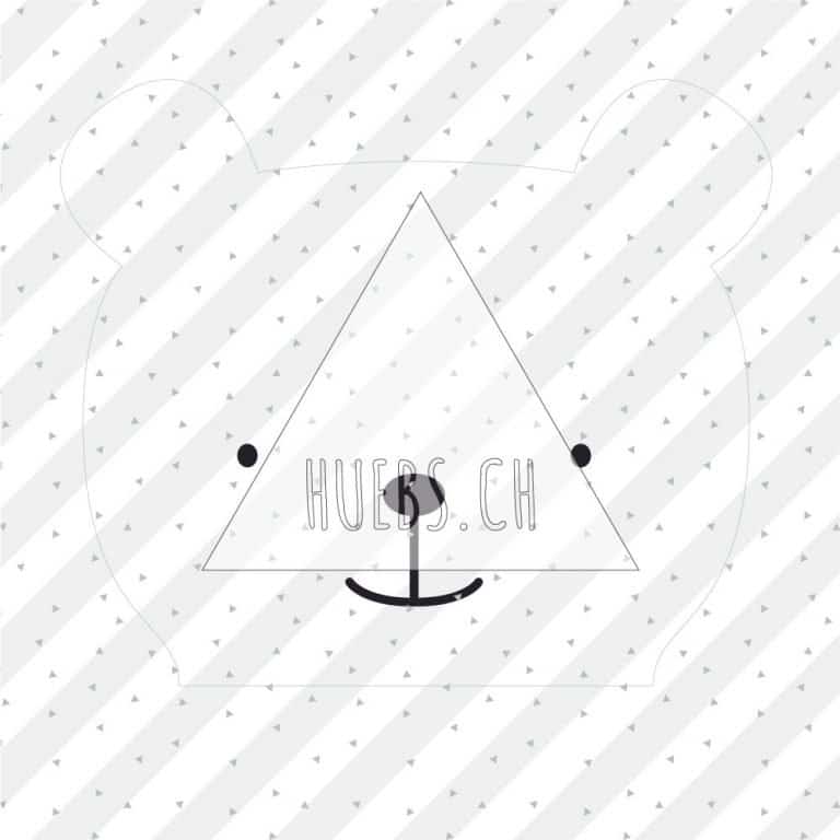 Plottermotiv - Gesicht für Teddy Lio & Lia - DIY Stoffe