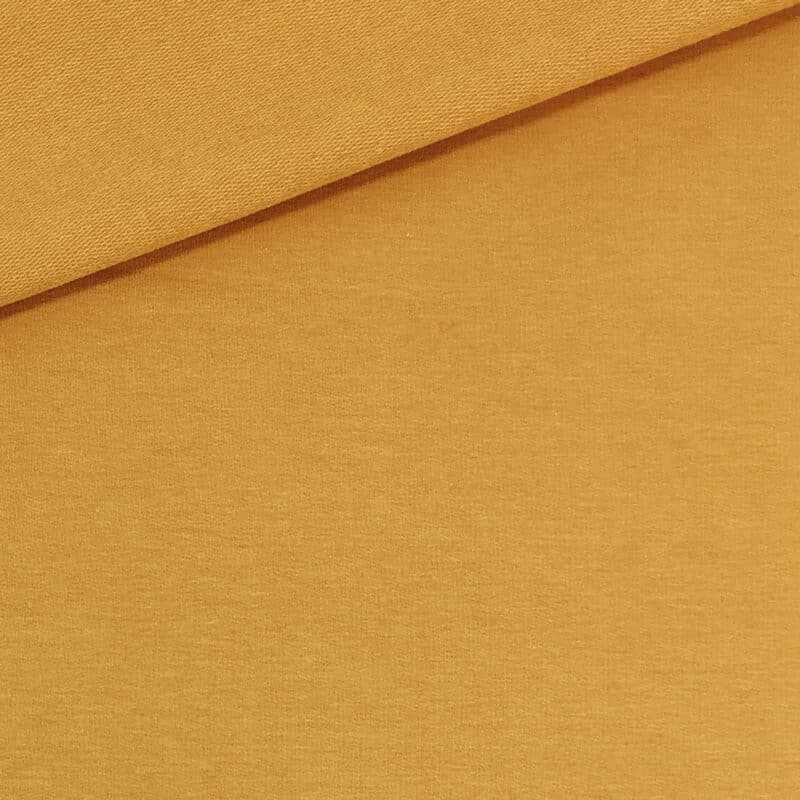 French Terry - Sommersweat - Ockergelb - DIY Stoffe