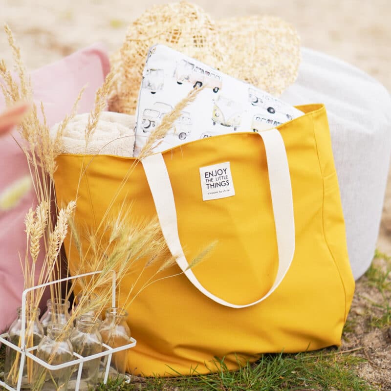 Strandtasche – Anleitung & Schnittmuster – DIY Stoffe