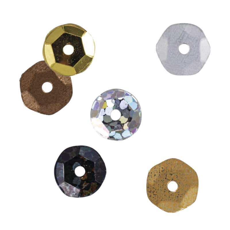 Pailletten-Mix Glam - ø 6 mm - DIY Stoffe