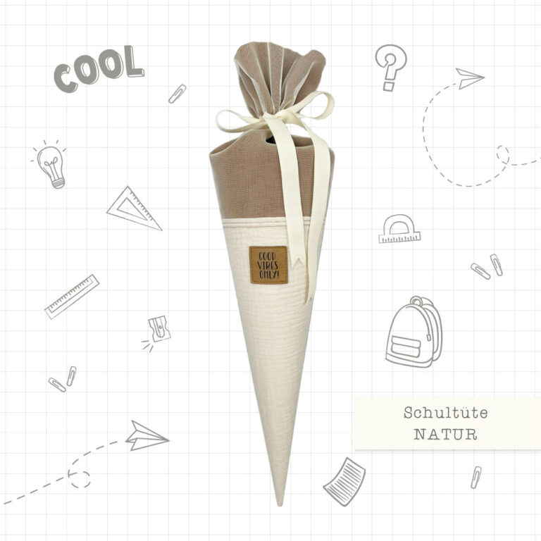 School cone package - nature - DIY fabrics
