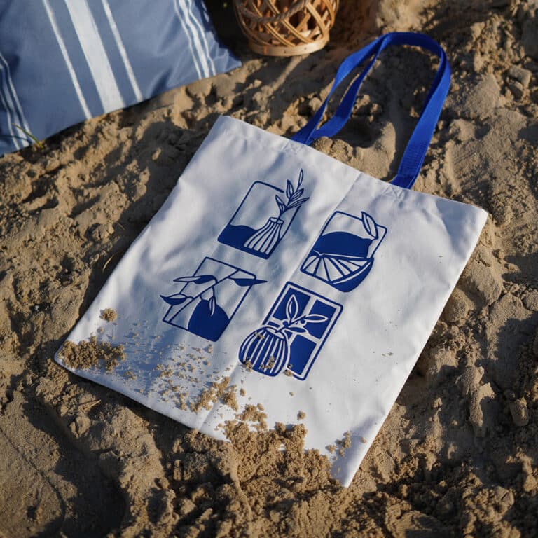 Stoffbeutel - Paket - Blue & White - DIY Stoffe