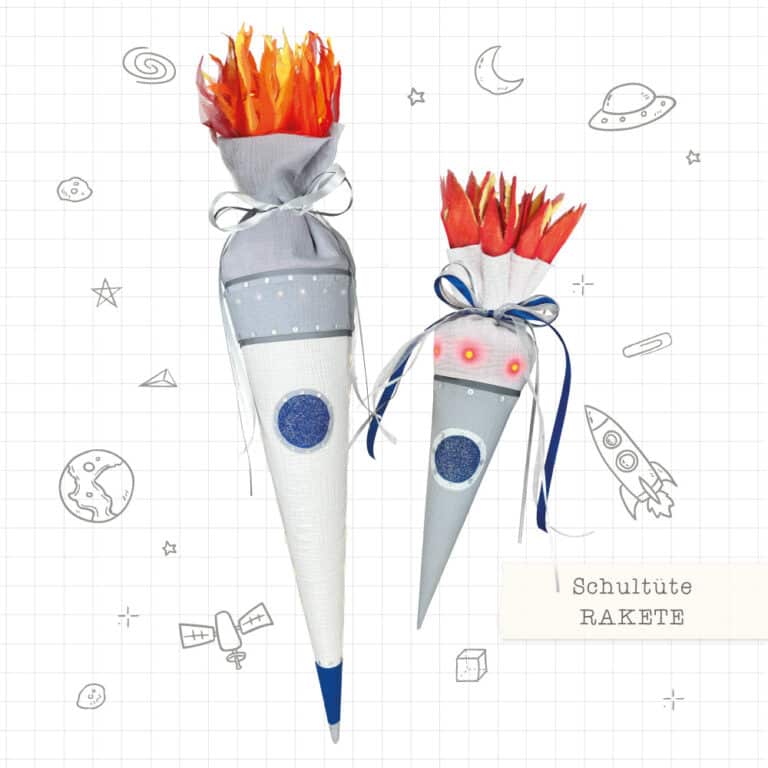Schultüten Paket - Rakete - DIY Stoffe